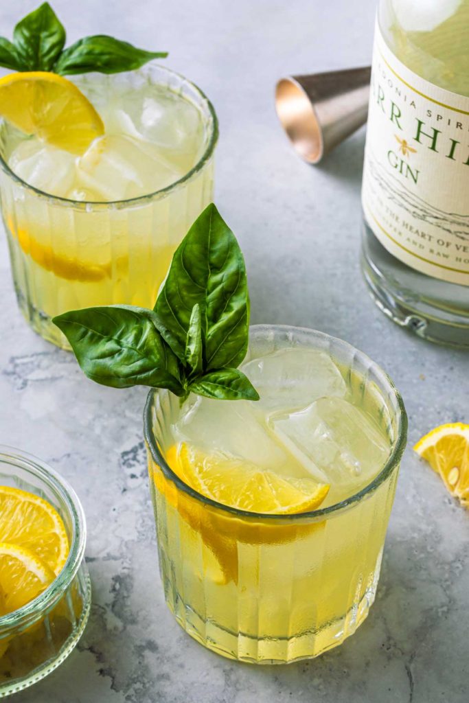 Gin Basil Smash - Another Cocktail Blog