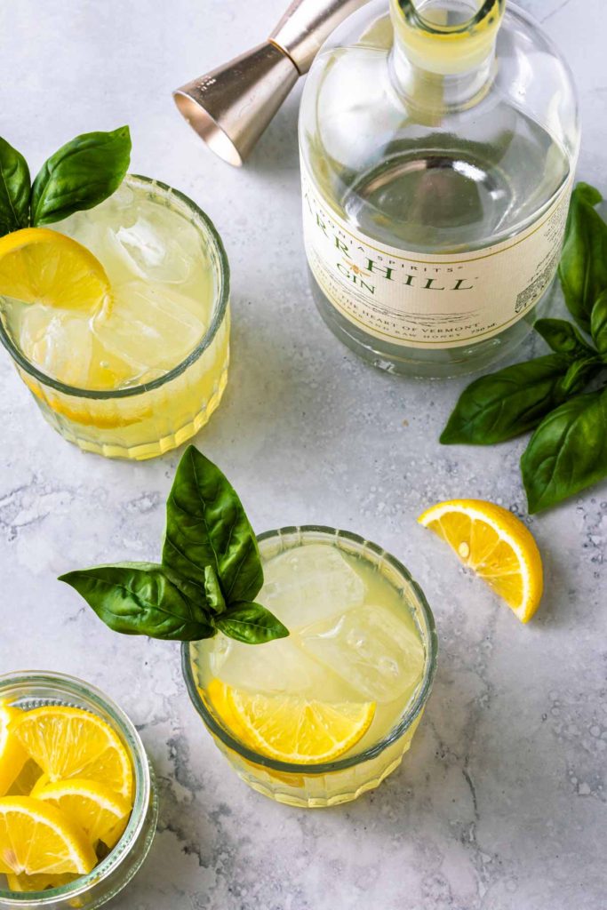 Gin Basil Smash - Another Cocktail Blog