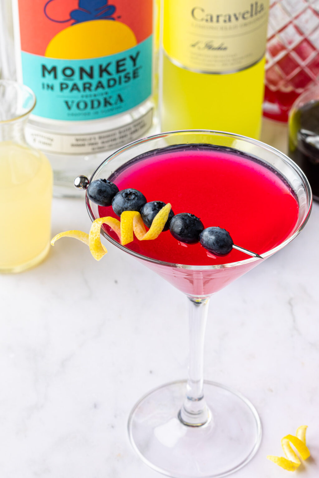 Blueberry Lemon Drop Martini - Another Cocktail Blog
