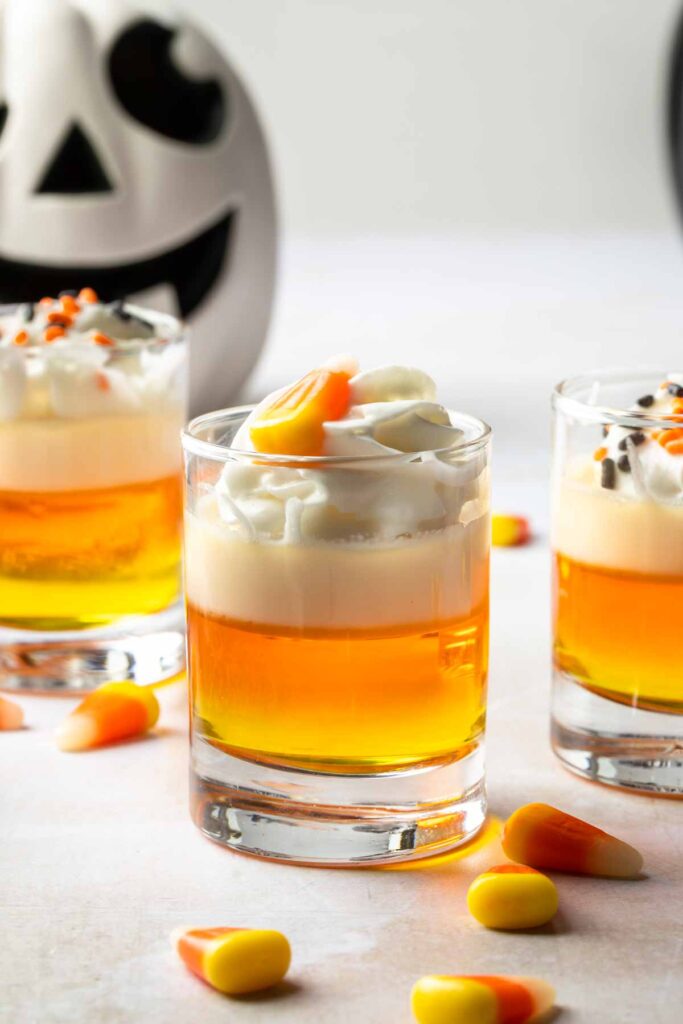 Candy Corn Jello Shots - Another Cocktail Blog