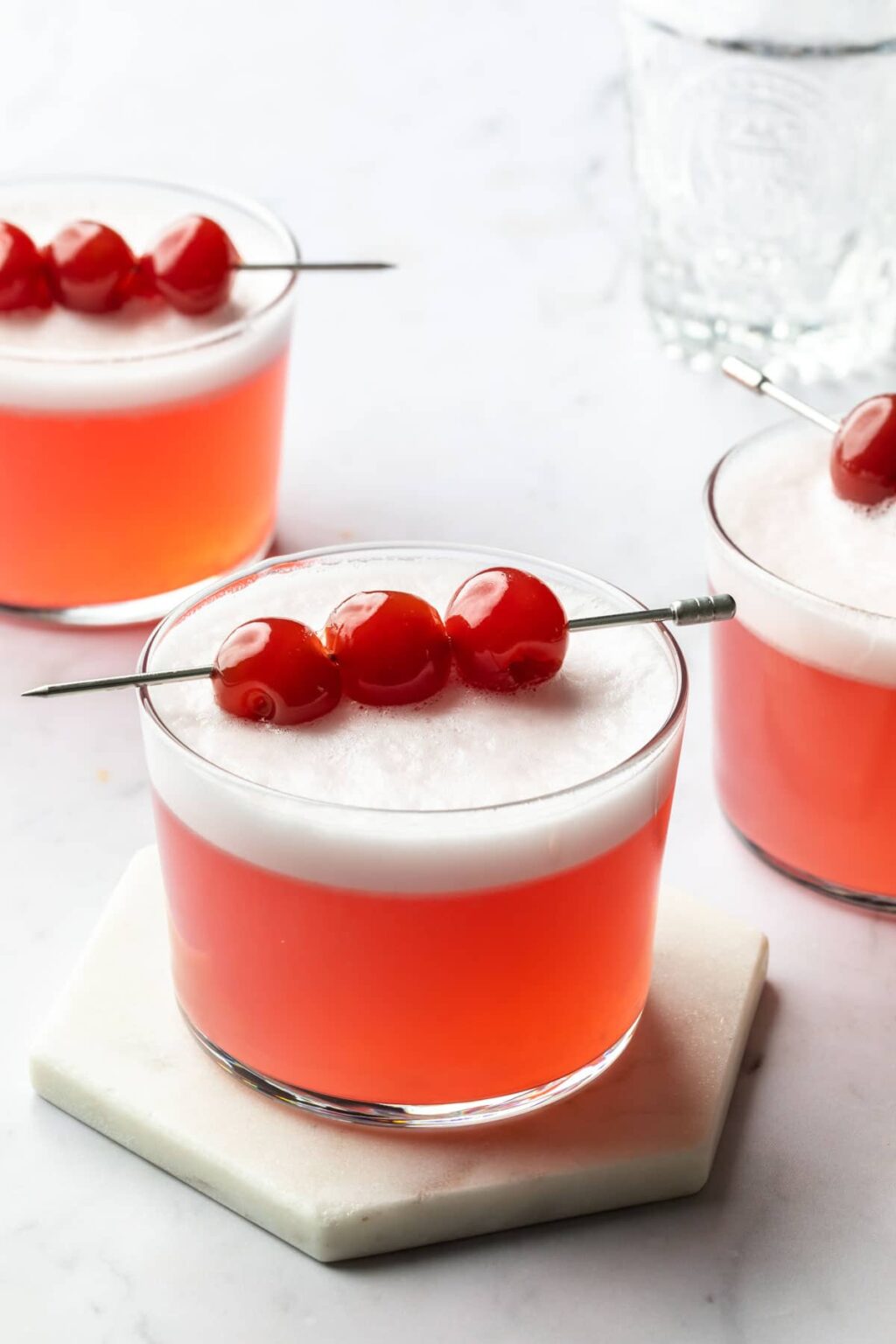 Cherry Vodka Sour - Another Cocktail Blog