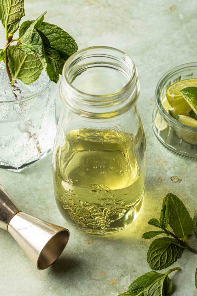 Mint Simple Syrup - Another Cocktail Blog