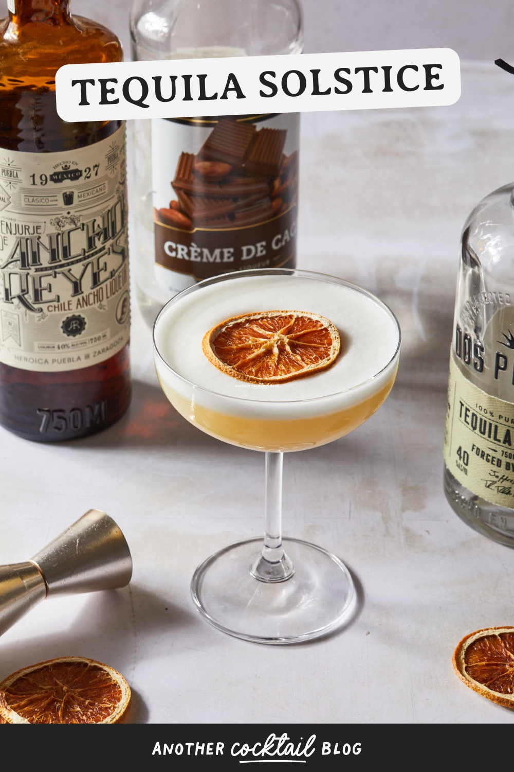 Tequila Solstice (Winter Tequila Cocktail) - Another Cocktail Blog